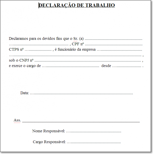 Como fazer uma declaração de trabalho😃 Descubra a praticidade e ... Como fazer uma declaração de trabalho😃 Descubra a praticidade e ...